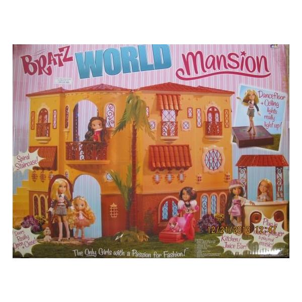 【商品名】 Bratz World Mansion ドールハウス ライト、サウンド、螺旋階段などが付いたドールハウス! (2006 年頃) 【カテゴリー】 Bratz プレイセット