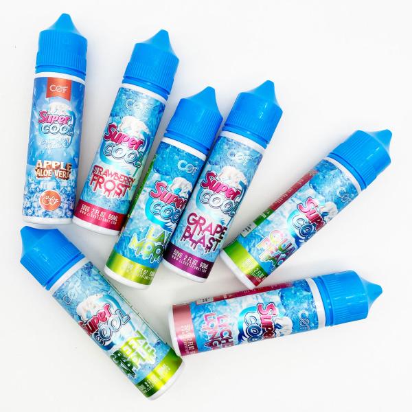BAD BULLなどで大人気のマレーシアブランド、COF（クラウディー オー ファンキー）からメンソールの強いリキッドが登場！このSuper COOLシリーズは、タバコ代わりに使用する方や、清涼感の刺激を求める方にピッタリのリキッドです！【...