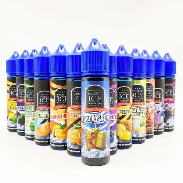 Project Ice Sparkling Lemon Soda / Grape Ice / Energy Bull /Freezing Cola / Strawberry /Pineapple / Lychee / Orange / bl...