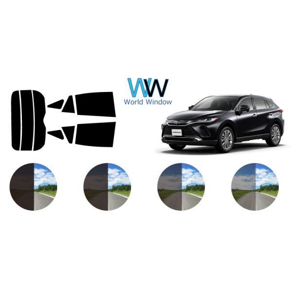 【メーカー】： トヨタ 【車名】： ハリアー （ハイブリッド） 【車輌型式】： MXUA80 / MXUA85 / AXUH80 / AXUH85 【年式】： 令和 ２ 年 ６ 月 〜 【セット内容】： 部位 ・ リヤ ： ３ 枚貼り (ハ...