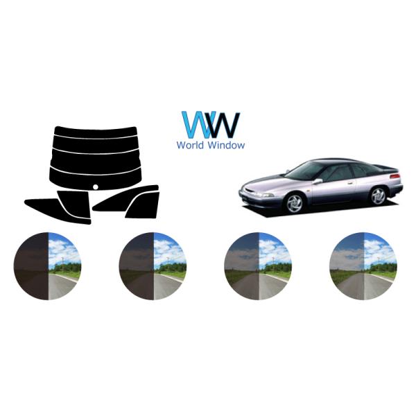 メーカー：スバル車名：アルシオーネSVX　２ドアクーペ車輌型式：CXD/CXW年式：平成3.9〜8.11セット内容：リヤ（4枚重ね貼り）・サイドウィンド左右各２枚：合計５面セット備考：ご指示が無い場合、ワイパー孔の切り抜きはいたしませんので...