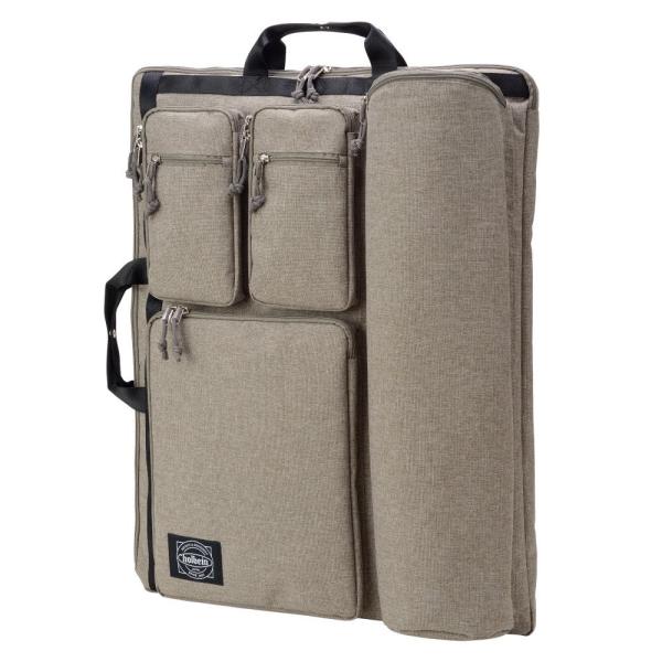 アートバッグCC-F6シリーズの大号数サイズが新登場。F10大サイズ（460×610mmまで）のスケッチブックと、野外での制作に必要な水彩道具がラクラク収納できます。ユーザーの要望から生まれた、耐久性に優れた多機能バッグです。前面にアルミ野...