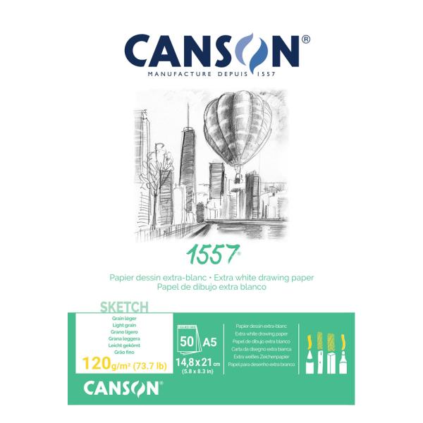 モンゴルフィエ(Montgolfier)兄弟がCansonを設立した年にちなんで名づけられた「1557」は、習作、スケッチ、デッサンなどに最適な紙肌です。 【特長】・αセルロース100%です。・繊細な紙肌は習作、スケッチ、デッサンなどに最適...