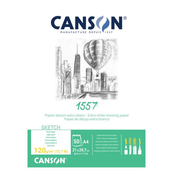 モンゴルフィエ(Montgolfier)兄弟がCansonを設立した年にちなんで名づけられた「1557」は、習作、スケッチ、デッサンなどに最適な紙肌です。 【特長】・αセルロース100%です。・繊細な紙肌は習作、スケッチ、デッサンなどに最適...