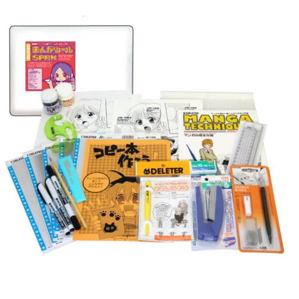 ※セット商品一部変更のお知らせ※ネオピコカラー→デリーターマーカーネオピコライン→デリーターラインへ変更となっております。ご了承ください。初めてマンガを描く人の為の練習キット。マンガ原稿の仕組みを学びながら、トーンを貼る練習ができる練習用線...