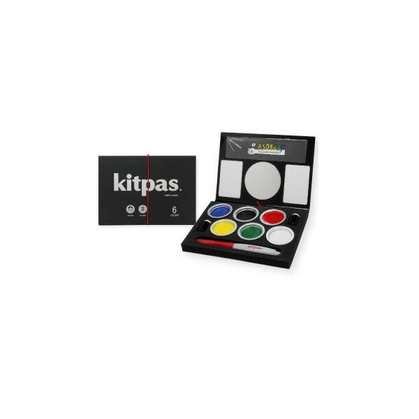 6色のキットパスを使って自由に顔や身体に絵を描くことができます。水筆の中に水を入れておけば外出先でも簡単に気軽にフェイス＆ボディペイントが楽しめます。水筆、スポンジ、指を使って色混ぜしたりしながら、いろんなペイントに挑戦できます。いろいろな...