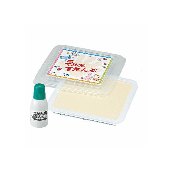 お子様の「今」をかわいく残せる手形アート。布にも捺せる特殊インキと大型スポンジパッドのセットです。インキには色紙やアルバムなどの紙にはもちろん、布にもくっきり捺せる特殊インキを採用。布に捺した場合、アイロンをかければしっかりインキが定着し、...