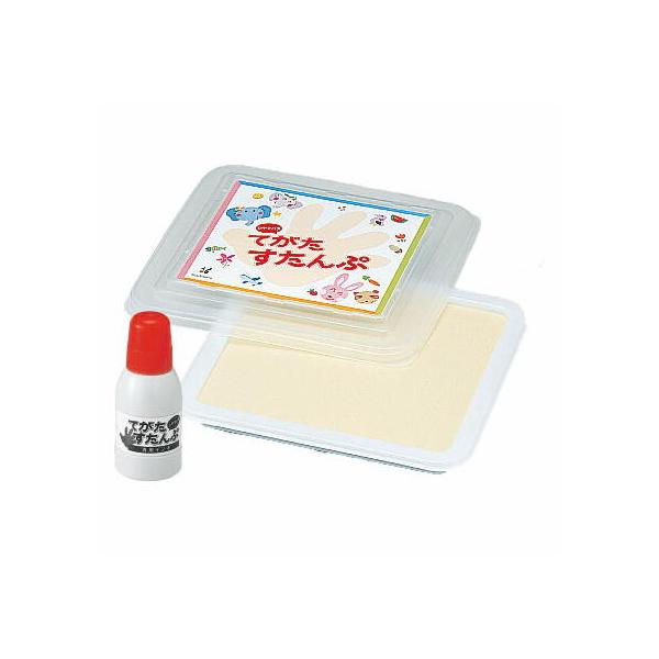 お子様の「今」をかわいく残せる手形アート。布にも捺せる特殊インキと大型スポンジパッドのセットです。インキには色紙やアルバムなどの紙にはもちろん、布にもくっきり捺せる特殊インキを採用。布に捺した場合、アイロンをかければしっかりインキが定着し、...