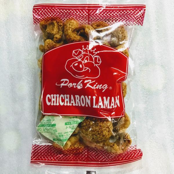 豚の肉付き皮揚げスナックです。