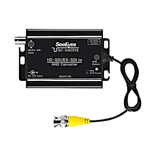 ○HD-SDI及びEX-SDI信号をAHD信号（2メガピクセル）に変換します。○HD-SDIカメラをAHDレコーダに接続可能になります。