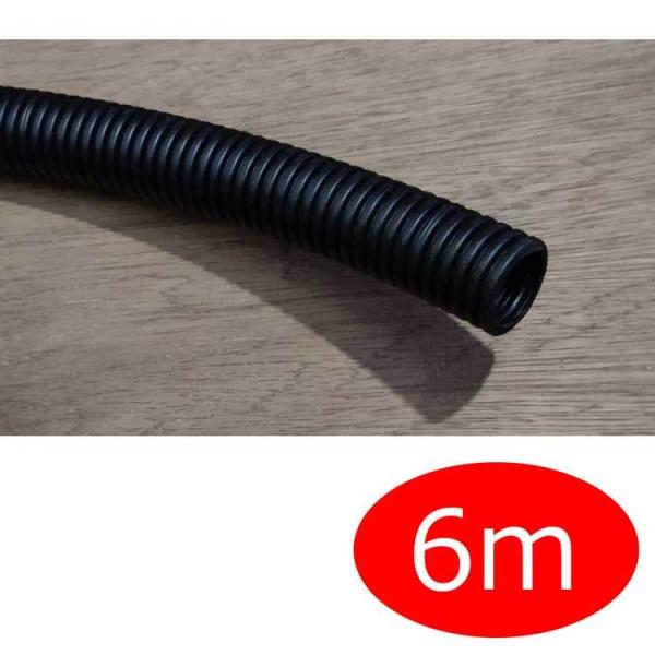 ○黒色PF管の切り売り○露出、隠ぺい、埋設両用のオールマイティーなPF単層波付管○サイズ：外径φ23mm×内径φ16mm※数十cm前後の誤差はあります　