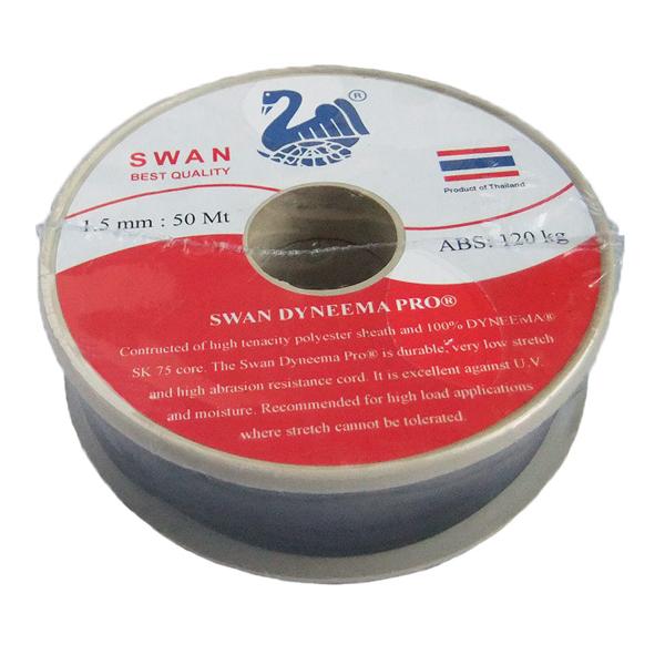 ○世界一の高強度と軽さを兼ね備えたダイニーマ素材ロープ○世界一の強度！：鉄の8-10倍、アラミド繊維の1.4倍以上（質量比）の世界一の強度と軽さを兼ね備えた繊維です。○軽いから水に浮く！：比重が0.97で水に浮きます。また特殊コーティングに...