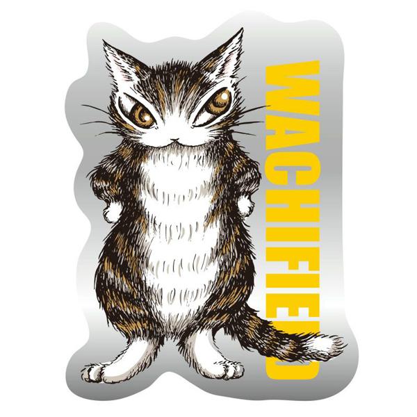 シルバーベースの大判ステッカー。屋外対応で、車や自転車にも貼れます。※貼り直しはできないタイプのステッカーです。日光によって少なからず退色・劣化はしていきます。ご容赦ください。素材：PETサイズ：約145×108mm製造：日本