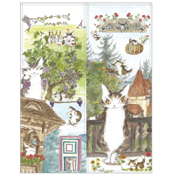 ダヤンのイラストを特大サイズで楽しめるアートのれんです。玄関やキッチンなどの間仕切りに。お部屋をアートで華やかにしてくれます。※イラストでの掲載です。※のれんを掛けるためのポールは付属しません。素材：ポリエステルサイズ：約H1100×W85...