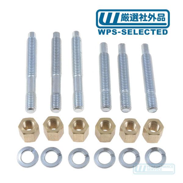 商品名・商品コード社外メーカー エキマニフランジボルトキット(6本セット・3/8"-16・長さ84mm、長さ64mm 各3)・商品コード:PKO仕様・詳細☆エキマニガスケットやフランジガスケットも別途販売中です。【適合は下部ボタン(PC版は...