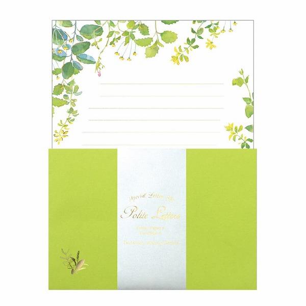 水彩で描かれたイラストに繊細な金箔が施されたレターセットです。封筒にはキラッと輝く金箔のワンポイントがデザインされています。華やかなデザインなのでお礼のお手紙やウェディングのお手紙にもオススメです♪●セット内容：便箋6枚・封筒3枚・宛名シー...