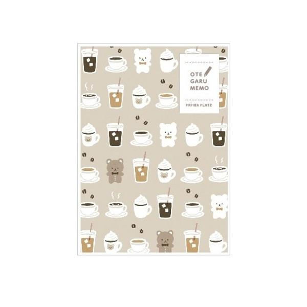 PAPIER PLATZオリジナルデザインのメモ帳。総柄のデザインは裏にメッセージを書いたり、切って手帳デコにも使って頂けます。●サイズ：横75×105mm●内容：5柄各10枚、計50枚入