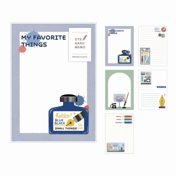 人気消しゴムはんこ作家ericさんデザインのメモ帳です。メッセージを書いたり、切って手帳デコにも使って頂けます。●サイズ：75×105mm●内容：5柄×10枚 計50枚入り