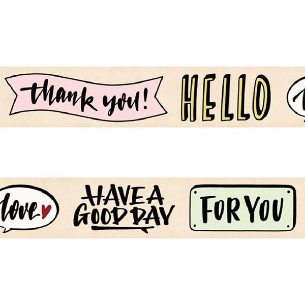 おしゃれなイラストやハンドレタリング、消しゴムはんこなどで人気のTAM'S WORKSさんデザインのマスキングテープ。手帳やアルバム、スクラップブッキングのデコレーションにぴったりです。●サイズ：20mm×7m●素材：和紙【注意事項】再剥離...