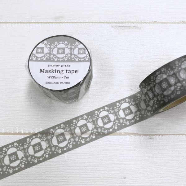 福岡にあるラッピングペーパー専門店レガーロパピロさんデザインのマスキングテープです。手帳デコレーションやプレゼントのラッピングに！●サイズ：20mm×7m【注意事項】再剥離性が特長のテープですので、強力に接着したい、しっかり封緘したい、とい...
