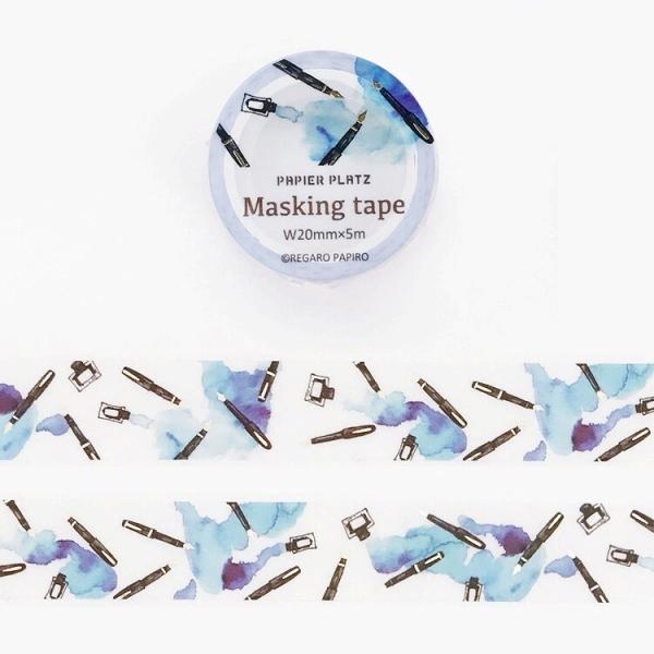 福岡にあるラッピングペーパー専門店レガーロパピロさんデザインの箔押しマスキングテープです。手帳デコレーションやプレゼントのラッピングに！●サイズ：20mm×5m●金箔入り【注意事項】再剥離性が特長のテープですので、強力に接着したい、しっかり...