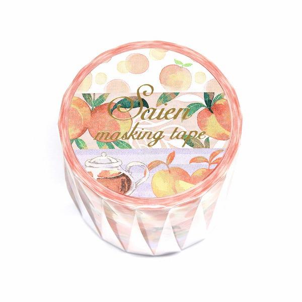 花や可愛らしい動物、自然を中心とした作品を揃えているカミイソ産商のSAIENシリーズ。デザインに箔が加わった、キラキラと輝くマスキングテープで色の濃淡が美しく、ちぎり感や透明感のある国産和紙です。手帳や図画工作に使える、楽しく可愛らしい仕上...