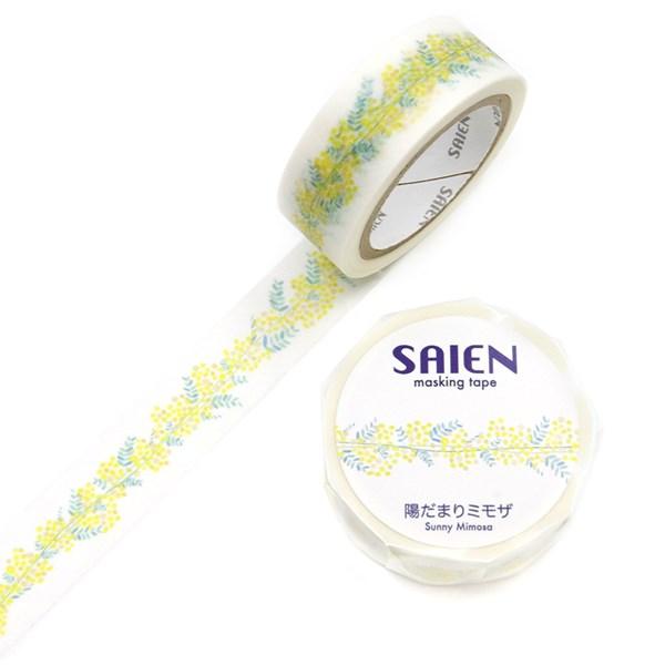 かわいいイラストが満載のSAIENオリジナルシリーズ!手帳デコやラッピングなどいろいろお使いいただけます。●サイズ:幅15mm×7m●素材:和紙※ご利用のネット閲覧環境の違いで実物と色が異なる場合がございます。※被着面の汚れはよくふき取って...