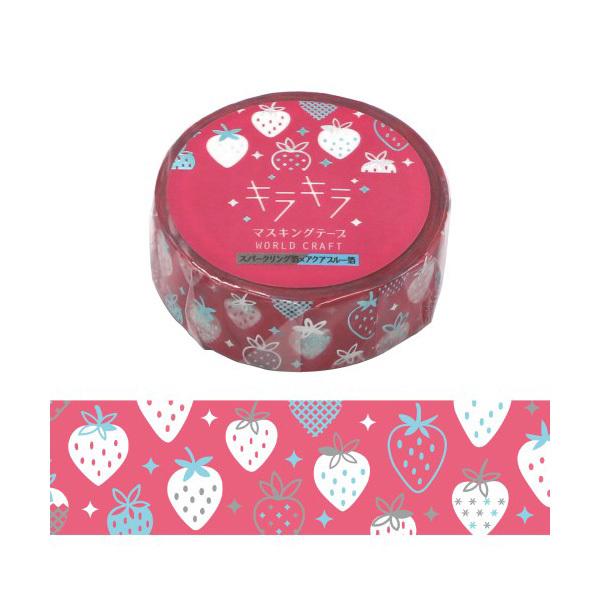 箔を使用した、キラキラ可愛いマスキングテープです。定番のゴールド箔、大人気だったスパークリング箔に加え、アメジストパープル箔とアクアブルー箔を使用しています。Aqua、Decolation、Fruits、3つをテーマにしたシリーズです。●1...