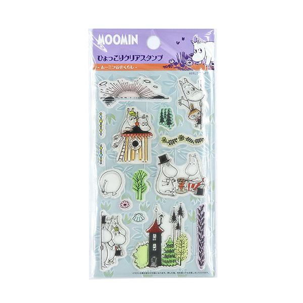 【WORLDCRAFT(ワールドクラフト)】ムーミンとなかまたちがひょっこり大集合！色鮮やかな色合いと和気あいあいとしているムーミンの仲間たちがひょっこり、と可愛いステーショナリーシリーズ！手帳やノートの端に押すとムーミンたちがひょっこり。...