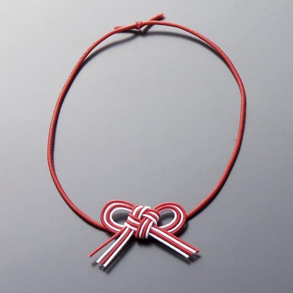 水引飾りにゴムを合わせた簡単に使える飾りです。めでたい席の引き立て役です。●入数：50本●外寸：約2．5×2．5cm／ゴム：折径約12cm