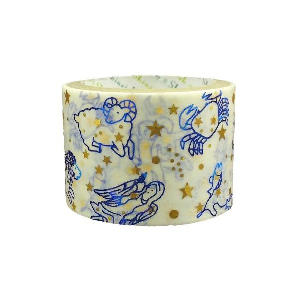 2種類の箔押しのみでデザインされたキラキラなマスキングテープ。1回貼っても貼り直しができるので、ラッピングやデコレーションに最適。●サイズ：27mm×3m【注意事項】再剥離性が特長のテープですので、強力に接着したい、しっかり封緘したい、とい...