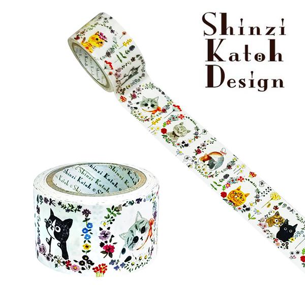 オシャレなパッキングテープ「ツヨハルTape」カラフルでポップなデザインのクラフトテープです！無地の段ボールや封筒に貼るだけでおしゃれな仕上がりに♪強粘着の紙製テープでしっかりとまるので、ラッピングやノート、手帳、インテリアなどのデコレーシ...