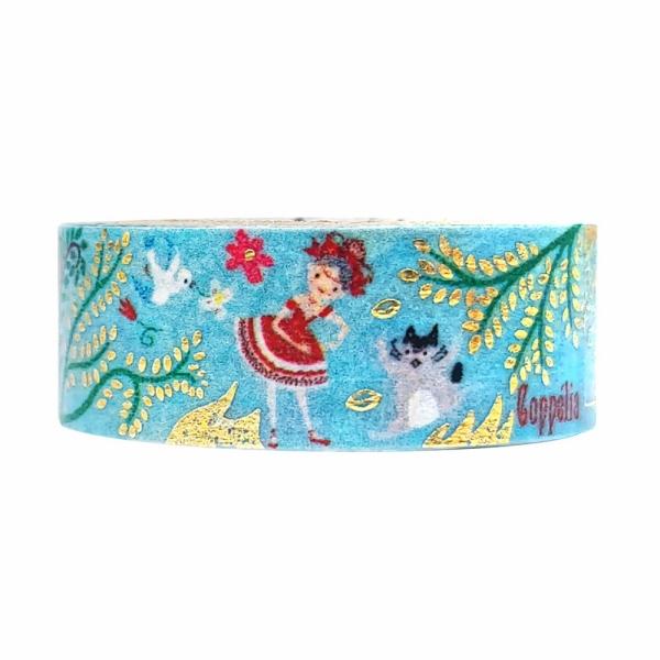 雑貨デザイナー×絵本作家Shinzi Katoh(シンジカトウ)が、バレエを題材に描いたマスキングテープです。バレエの人気演目をテーマに、かわいらしいバレリーナが華やかに描かれています。キラキラと輝くゴールドホログラム箔が施されています。バ...