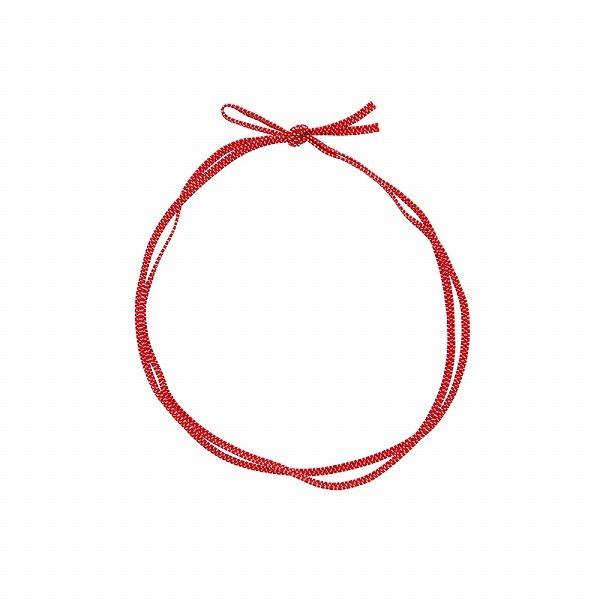 2色のミックスから生まれる風合いで「和」と「上品」さを表現したおしゃれな和風の平ゴムです。片花結びタイプ。 ●入数:50本●全長：62cm／折径：12cm