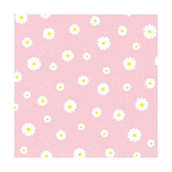 ■商品説明：ピンク地に白のマーガレットの花が散りばめられたかわいい雰囲気の包装紙です■サイズ：757×530mm■入り数：100枚■製品コード：002337200