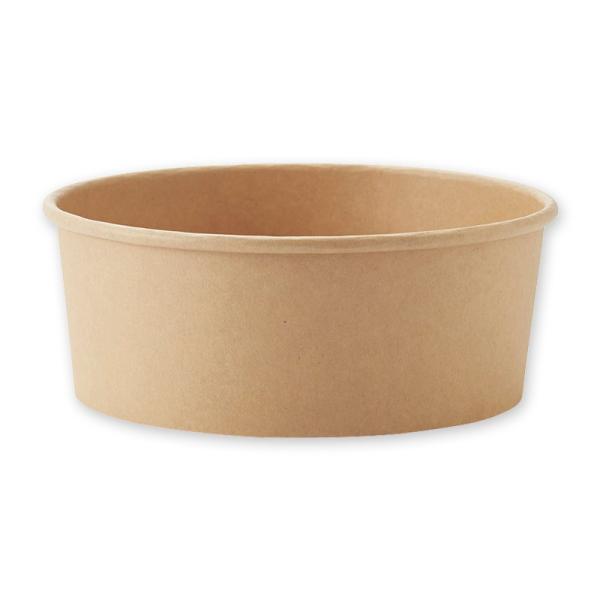 テイクアウト用としてサラダやお惣菜などにお使いいただける浅型のカップです。ナチュラル感のあるおしゃれなクラフトのペーパーボウルなので、アウトドアやホームパーティー等にもおすすめです。●容量：１１００ｍｌ●サイズ：上１６５ｍｍ×底１４４ｍｍ×...