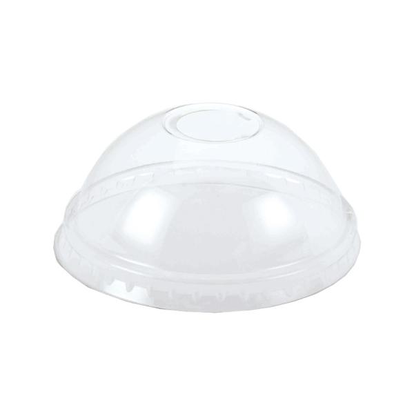 「HEIKO 透明カップ A-PET 12オンス 口径85mm 透明」専用のドーム型の蓋です。「HEIKO 製菓資材 透明カップ A-PET 9オンス デザート深型 口径85mm 透明」にもご利用いただけます。天面に丸型のストロー穴付き。●...