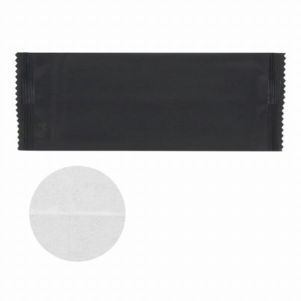 本体にバイオマス10％配合した、環境にやさしいおしぼりです。高級感のある、中身が透けない黒い個包装。整列梱包なので場所をとらず、コンパクトにすっきりきれいに陳列・収納できます。高級感のある、中身が透けない黒いフィルム包装です。●サイズ：18...