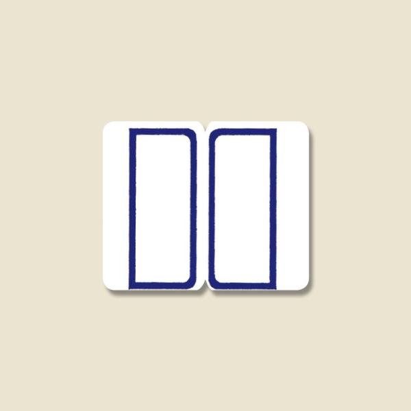 ■商品材質：上質紙 ■商品サイズ：27×33mm ■商品説明：バインダー・ノートなどの見出しに。 180片入り(12片×15シート)