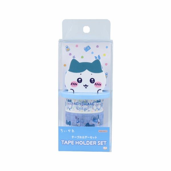 デスクに置いておくだけでかわいい！散らばりがちなマスキングテープ収納アイテム！テープホルダーとマスキングテープ大小2個セット！上部のパーツを外して好きなマスキングテープやロール付箋などに付け替え可能です。（15mm幅テープ3本まで収容可能）...