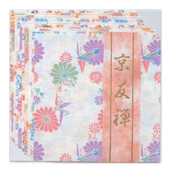 京都の伝統工芸をおりがみにしました。柔らかい色調の上品で美しい友禅和紙です。●サイズ：150×150mm●10色×1枚 10枚入