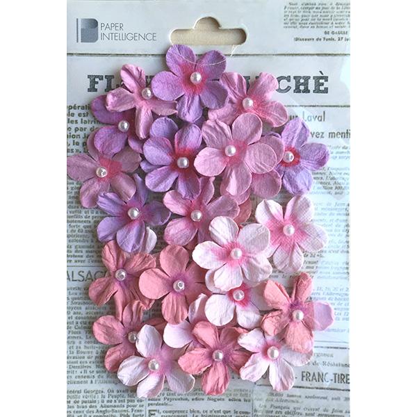 中心のパールが一際目を引く商品です。まるで南国に咲くオリエンタルフラワーを連想させるような色合いと形はスクラップブックやアルバムなどのデコレーションにピッタリです！●入り数：20枚●花径：約20mm●素材：紙（アシッドフリー）《ご注意点》・...