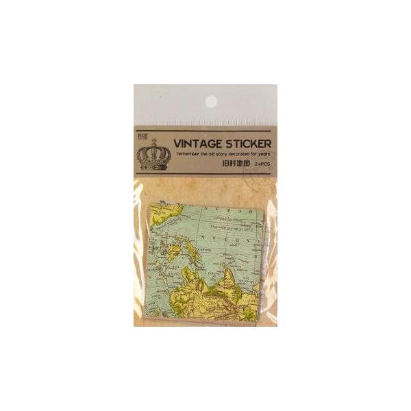 レトロなデザインがアルバムやジャーナルのワンポントデコレーションにぴったりです♪大きめのサイズなので手帳デコレーションやバレットジャーナルなど幅広く楽しめます！●サイズ：台紙サイズ：約125×90mm商品サイズ：7x7cm●容量：24枚●素...