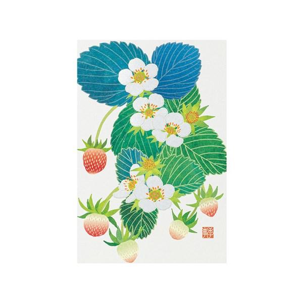 華やかに彩る「紙シリーズ」春。四季を美しく彩る「紙シリーズ」から、春にぴったりのアイテムが登場。「苺」が大胆に描かれたポストカードです。年始や早春のさまざまな便りにお使いいただけます。≪やさしい肌合いの「越前和紙」≫千年以上もの長い歴史と伝...