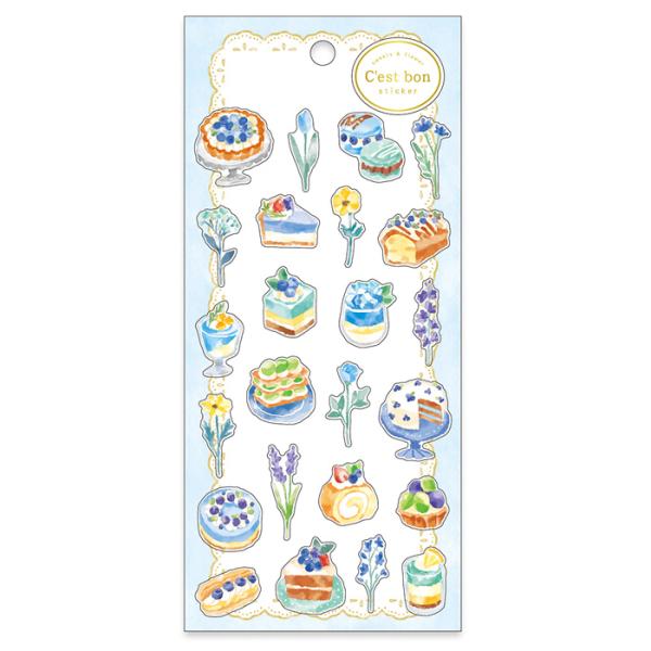 美味しそうなスイーツのイラストシールです！フルーツ系やチョコ系…色とりどりのスイーツとお花のピースを組み合わせてお使いいただけます。カードやお手紙に添えて華やかに彩るのもおすすめです。●シールサイズ：縦175mm×横90mm●素材：透明PE...