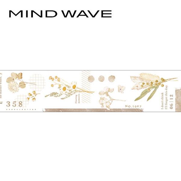 アンティークな雰囲気が特長のテープです。透け感があるので紙素材やシールの上に重ねて貼るのもおすすめです。●メーカー：MIND WAVE●サイズ：30mm×3m●素材：透明マットPET【注意事項】※再剥離性のりではありません。※PET素材のた...