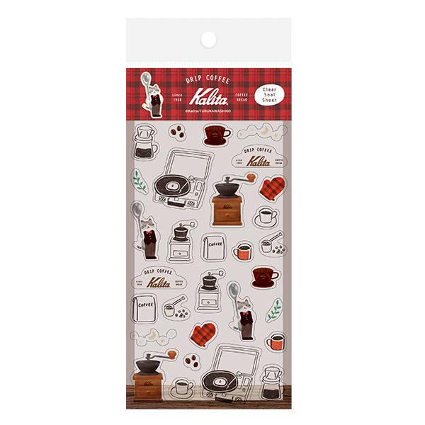 コーヒー機器総合メーカー「Kalita（カリタ）」とのコラボシリーズです。小さめのシールなので手帳のマンスリーページにぴったりです。ミニカードや小物に貼ったり、様々なデコレーションにお使いいただけます。珈琲と文具でいい時間を。●サイズ：縦1...