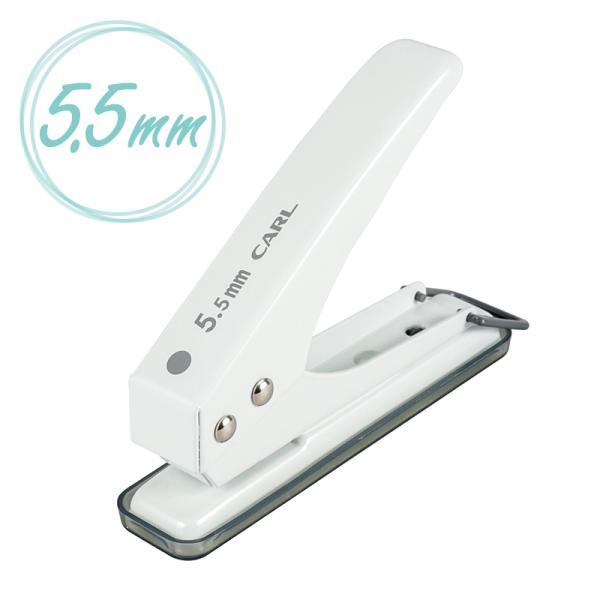 1つだけ穴をあけたい時に使用する、シンプルでスマートなデザインの1穴パンチ。ゼッケン・タグ穴・フック穴・単語帳・ギフトラッピングのタグなど、様々なシーンで活躍できます。●穿孔枚数：18枚●穴数：1穴 ●穴径：5.5mm ●穴奥行：12mm●...