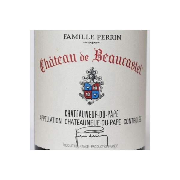 ☆フランス、コート・デュ・ローヌ地方産シャトーヌフ・デュ・パプのAOCで認可された13ブドウ品種全てを使用。赤ワイン。ムールヴェードル30%、グルナッシュ30%、シラー10%、クノワーズ10%、サンソー5%。他（ヴァケラス、テレ・ノワール、...