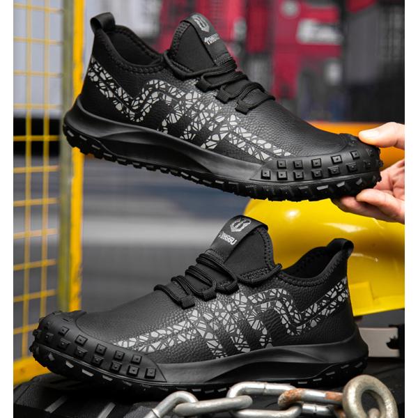 安全靴 作業靴 労働保険靴 工業と建築靴 メンズ レディース 耐磨耗 衝撃吸収 鋼先芯 刺す叩く防止 防水 耐油 防滑 絶縁  男女兼用メイン素材: 合革ソール:ゴムカラー:  ブラックサイズ:23.5cm--28.0cm